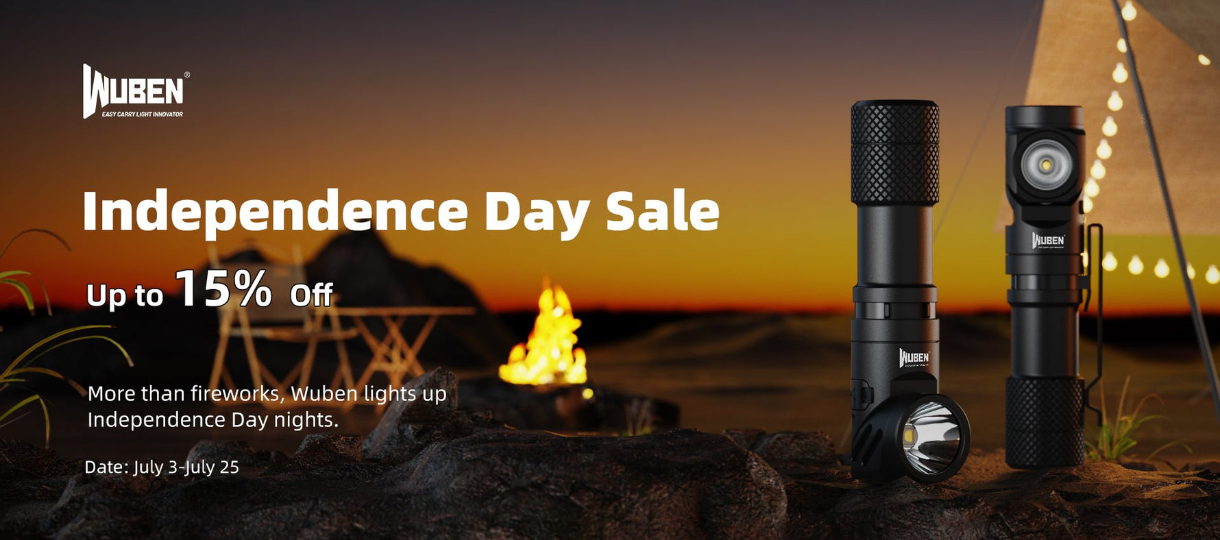 More than fireworks, Wuben lights up Independence Day nights!