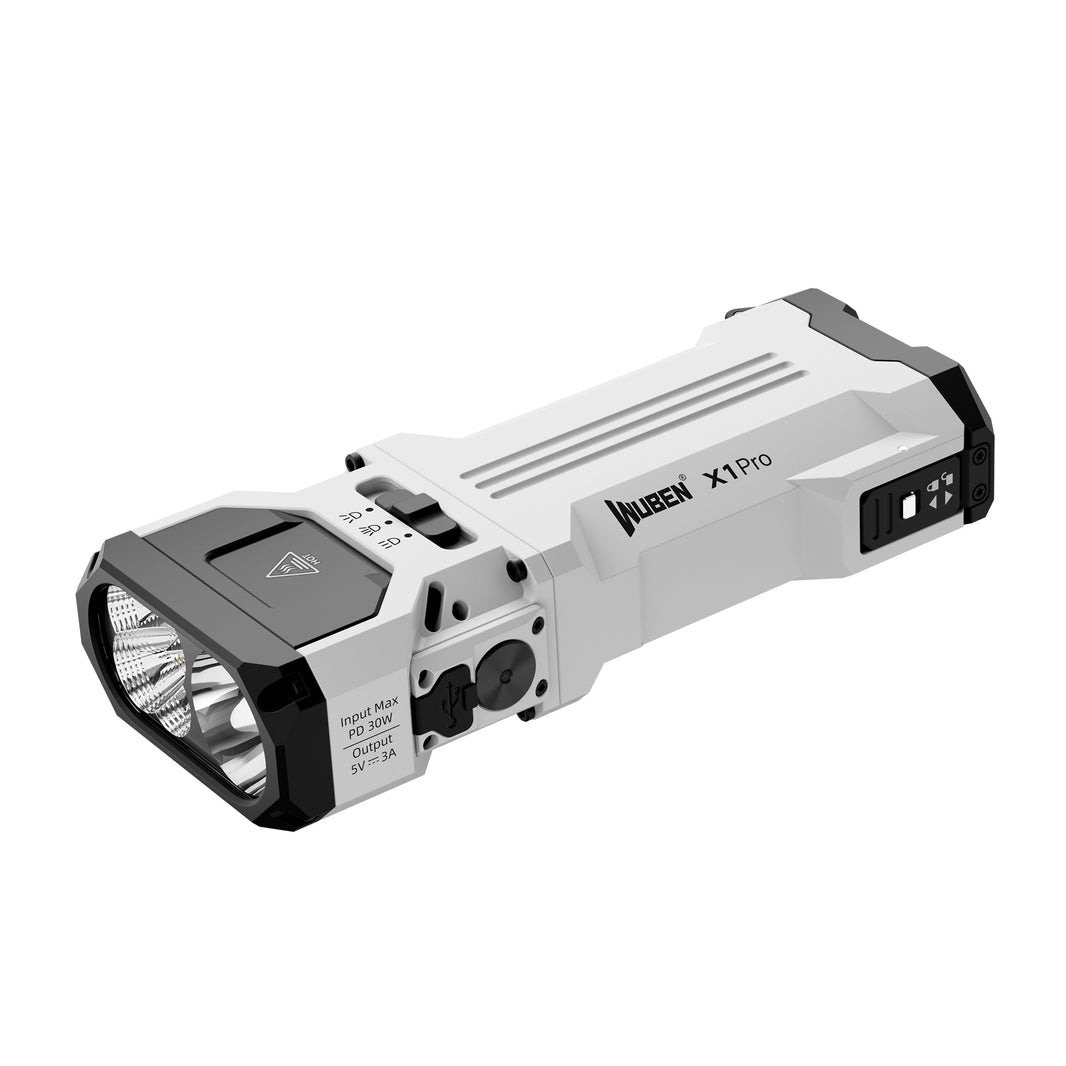 2026 Wuben X1Pro 12300 Lumens EDC Flashlight with Power Bank