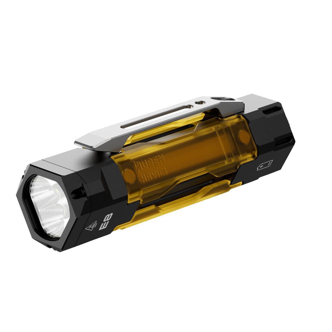 Wuben E8 Compact Magnetic 1300 Lumen EDC Camping Flashlight