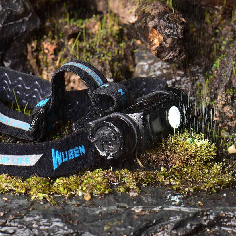 Wuben H1 18650 USB Brightest Rechargeable Headlamp with Red Light