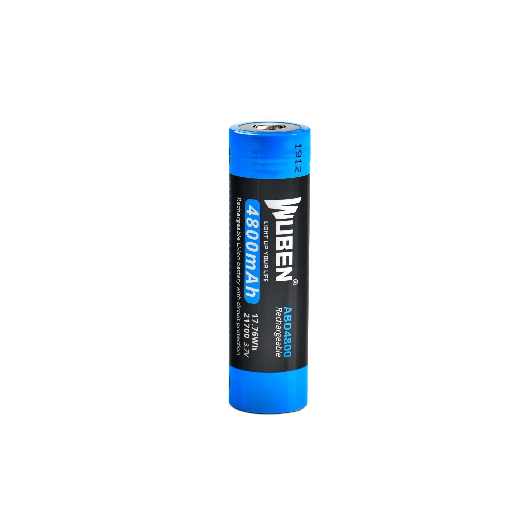 WUBEN Rechargeable 18650 Battery 2600mAh for Flashlight