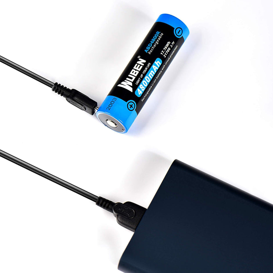 WUBEN Rechargeable 18650 Battery 2600mAh for Flashlight